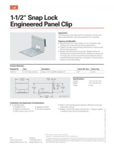 1-1/2" Clips for Hardy Clip Panel (26ga Galvanized) - The Supply Maverick